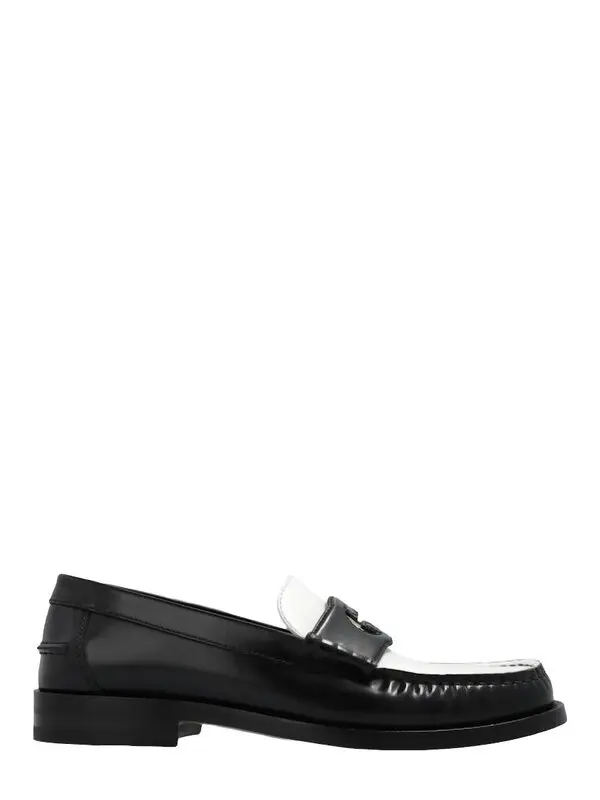 Gucci Interlocking G Loafers - Black/white