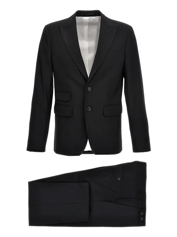Dsquared2 Wool Suit - Black