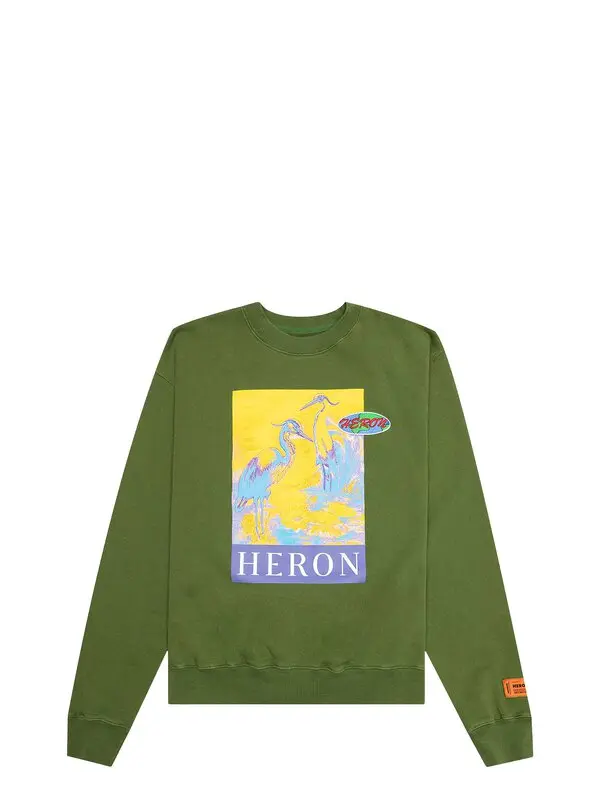 Heron Preston Os Heron Crewneck - Green