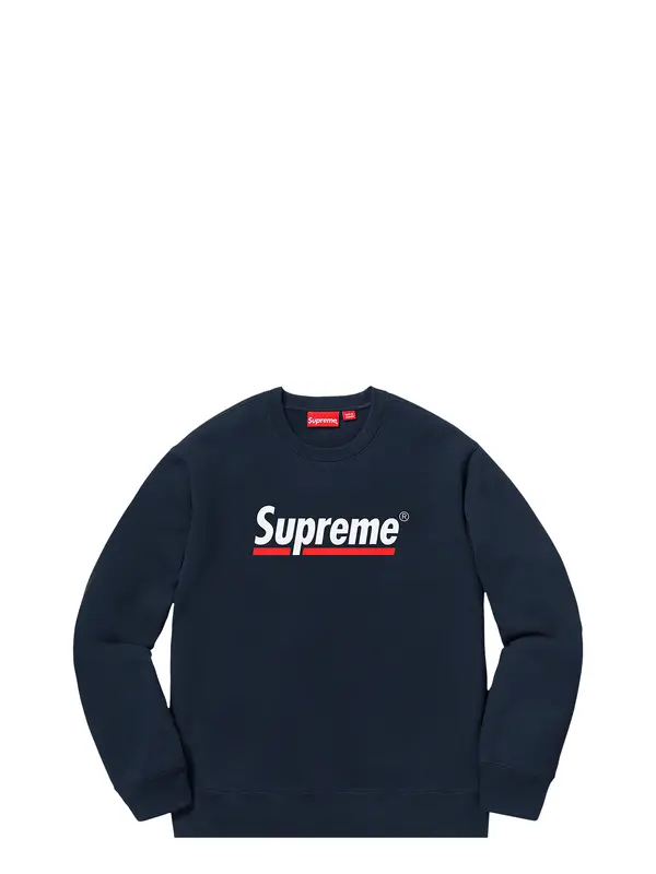 Supreme Underline Crewneck - Blue