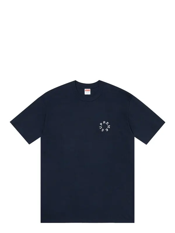 Supreme Marble Tee 'navy - Blue