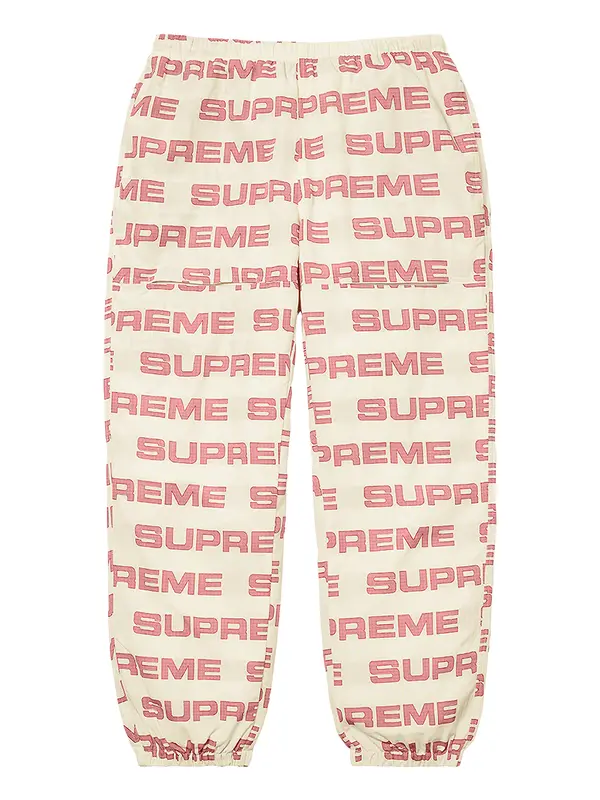 Supreme Logo Ripstop Track Pant 'natural - Cream