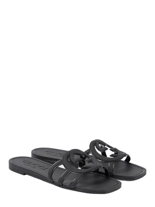 Gucci Interlocking G Slides - Black