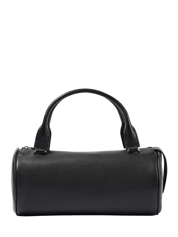 THE ROW Edith Small Leather Shoulder Bag - Black