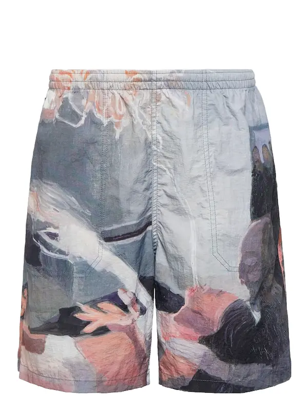 Undercover X Helen Verhoeven Printed Shorts - Multicoloured