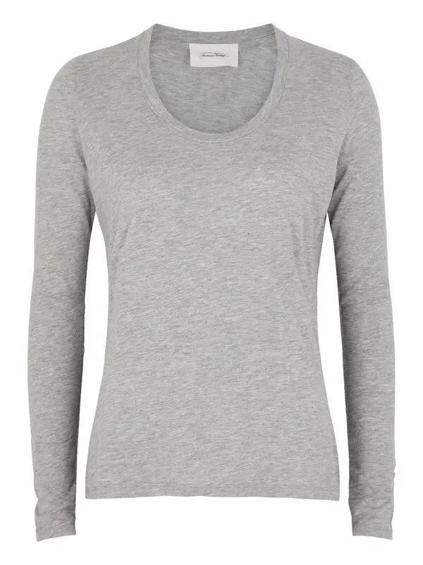 American Vintage Jacksonville Slubbed Top - Grey