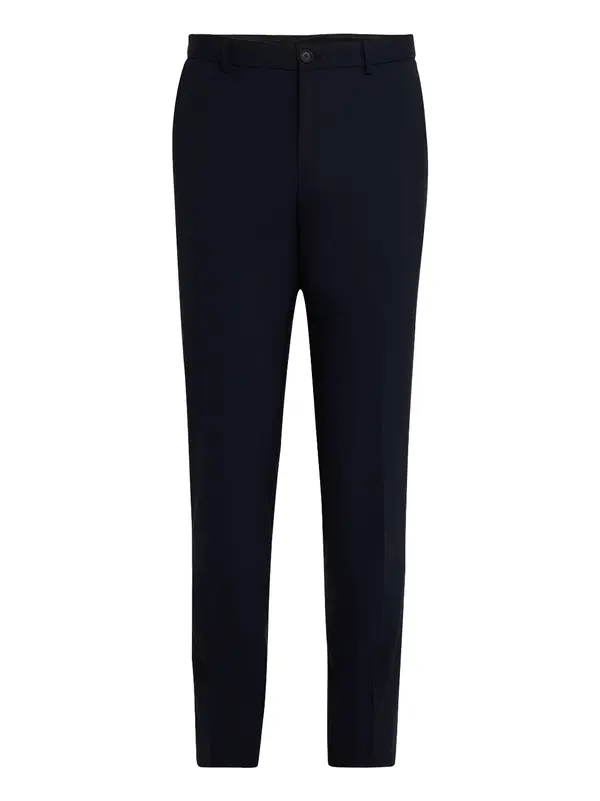BOSS Genius Performance Tech Wool Trousers - Dark Blue