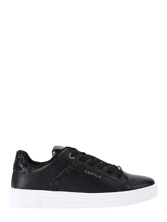 Carvela Daze Jewel-embellished Low-top Trainers - Black