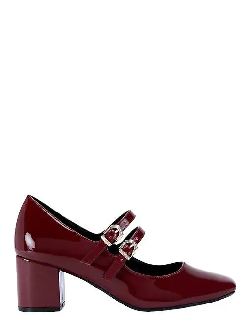 Carvela Harper Mary-jane Patent-leather Pumps - Wine