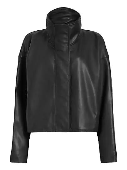 ALLSAINTS Ryder Relaxed-fit Leather Jacket - Black