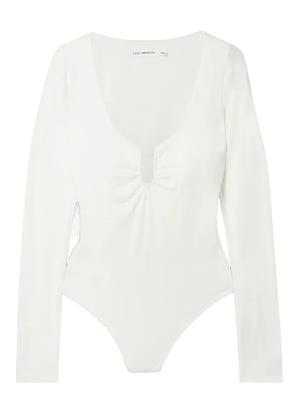 Good American Stretch-jersey Bodysuit - Cream