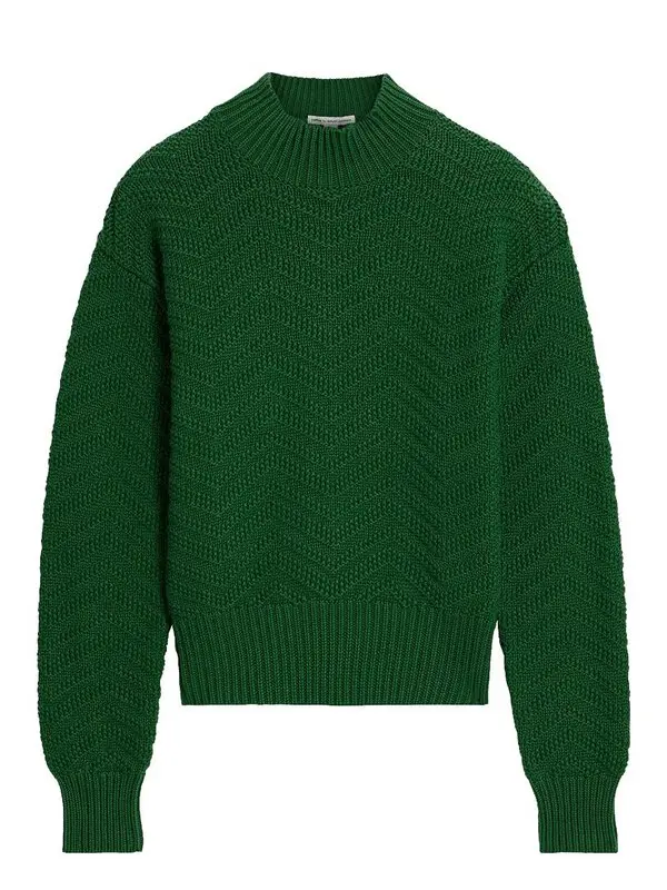 Autumn Cashmere Cable-knit Cotton Sweater - Green