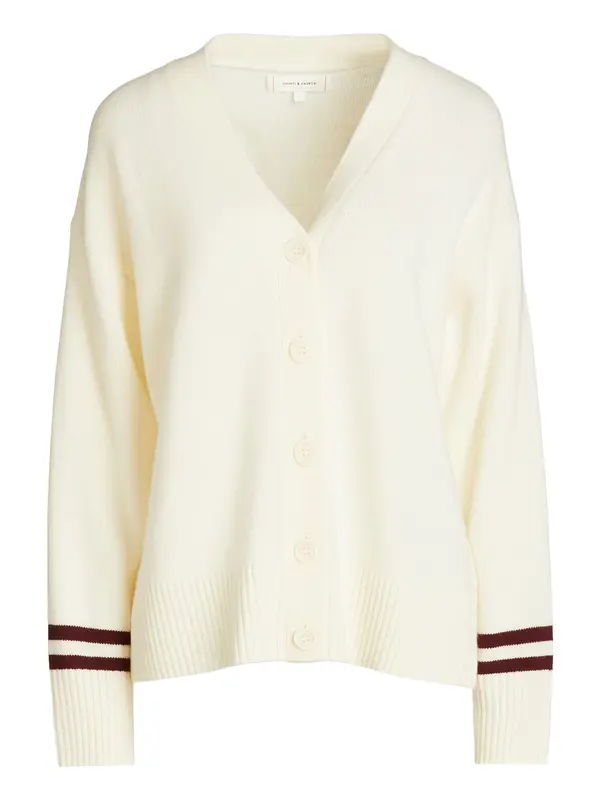 Chinti & Parker Wool And Cashmere-blend Cardigan - Cream