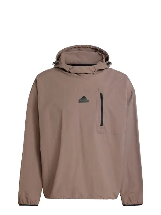 Adidas City Escape Woven Hoodie - Earth Strata
