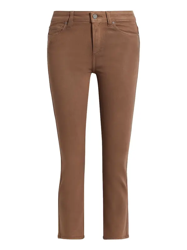 Paige Cindy High-rise Slim-leg Jeans - Brown
