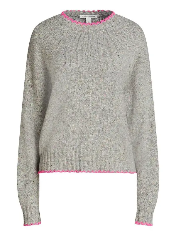 Autumn Cashmere Donegal Cashmere Sweater - Gray