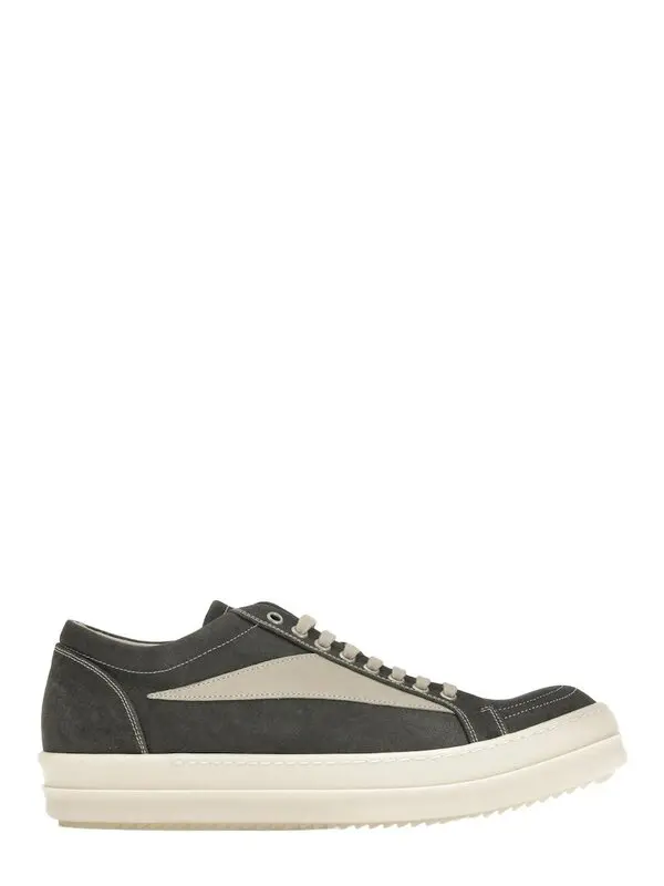 Rick Owens Lido Vintage Sneakers - Dark Dusk/milk