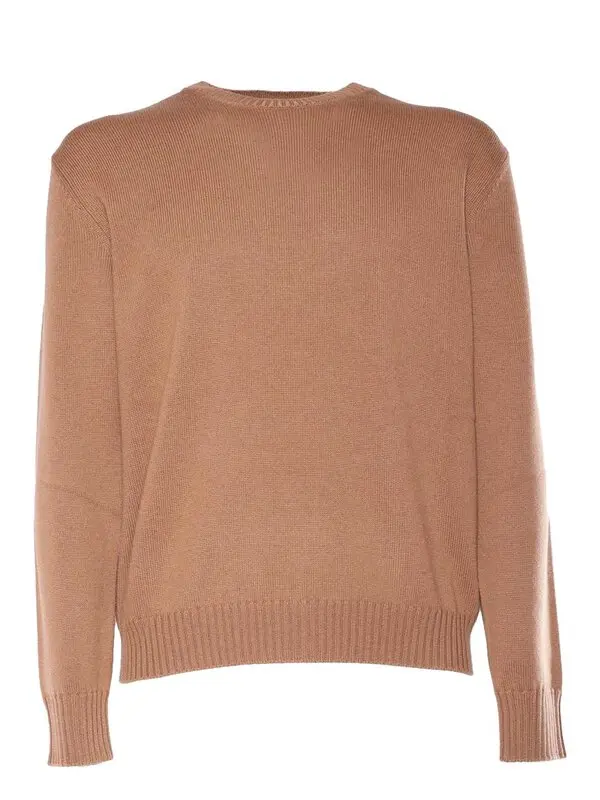 BALLANTYNE Crew Neck Pullover - Brown