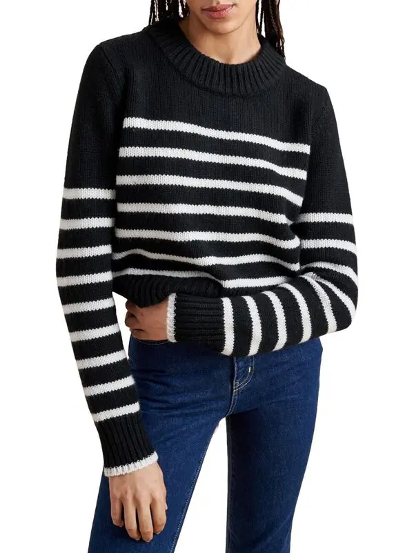 LA LIGNE Mini Marin Sweater - Black Cream