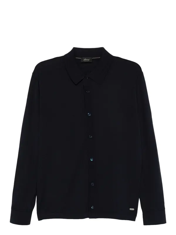 Brioni Fine-knit Cardigan - Blue