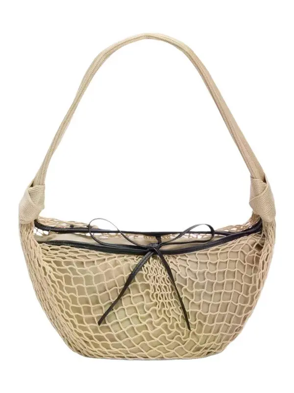 LEMAIRE Fortune Croissant Filt Bag - Neutrals