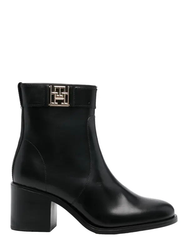 Tommy Hilfiger 65mm Logo-plaque Boots - Black