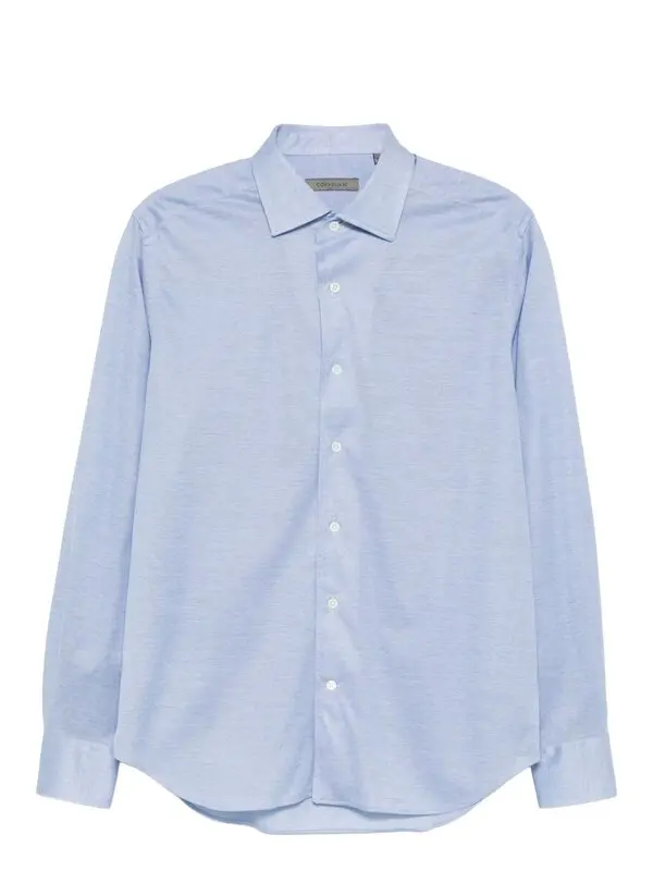 Corneliani Piqué Shirt - Blue