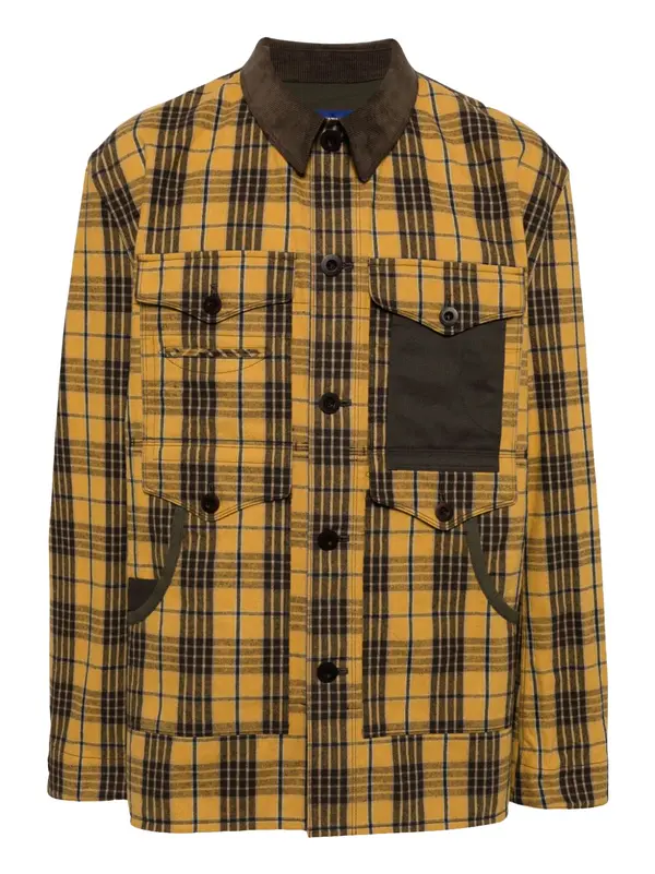 Junya Watanabe Plaid-patterned Jacket - Yellow