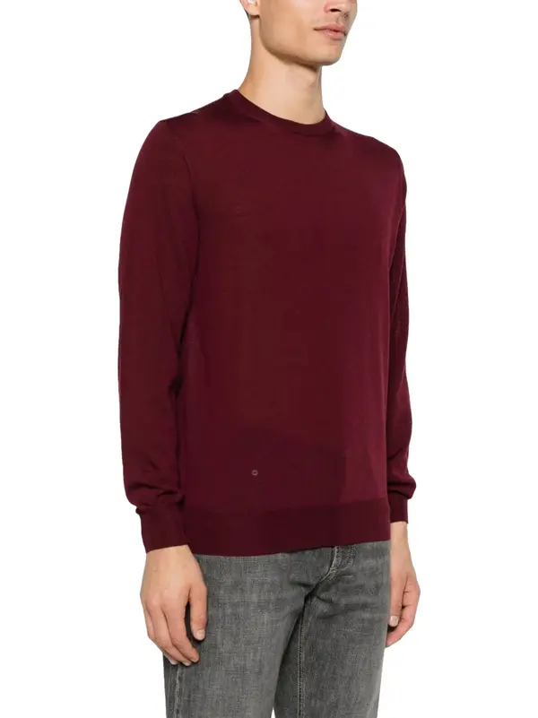 Canali Fine-knit Sweater - Red