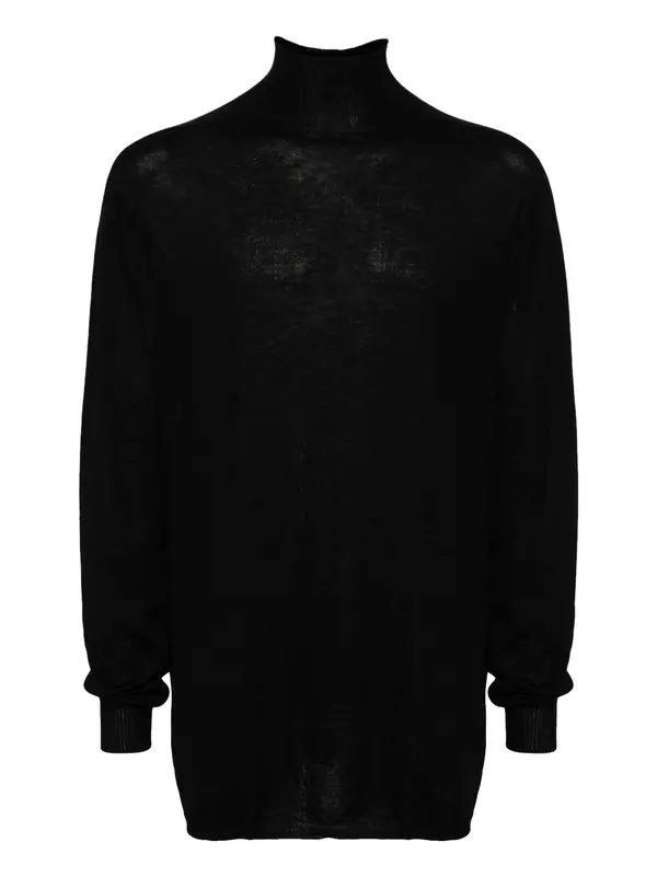 Rick Owens Mock-neck Jumper - Black