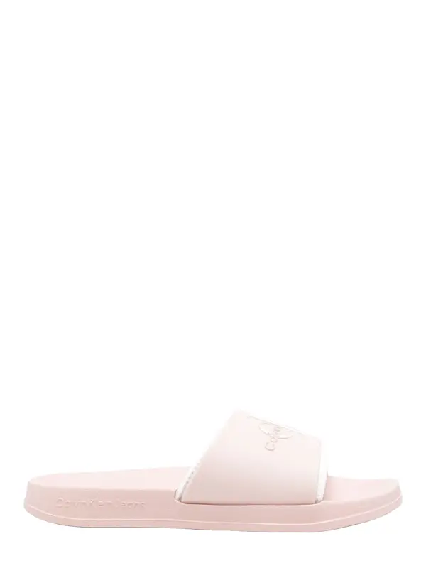 Calvin Klein Logo-embossed Slides - Pink