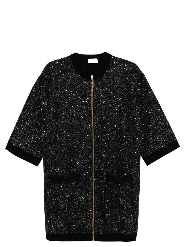 Elisabetta Franchi Sequin-embellished Mini Dress - Black