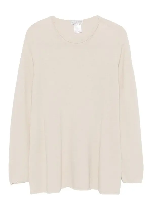 LE TRICOT PERUGIA Rolled-trim Sweater - Neutrals