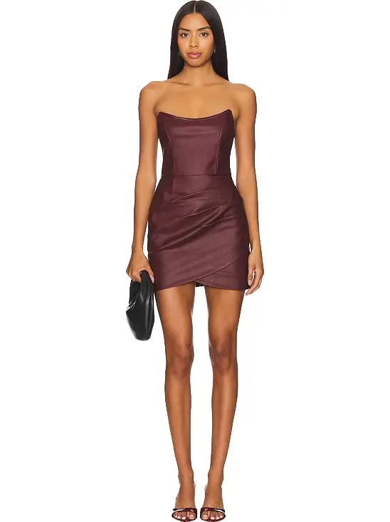 Retrofete James Mini Dress - Coated Port