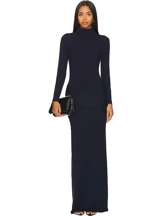 SEROYA Melonie Knit Maxi Dress - Sapphire