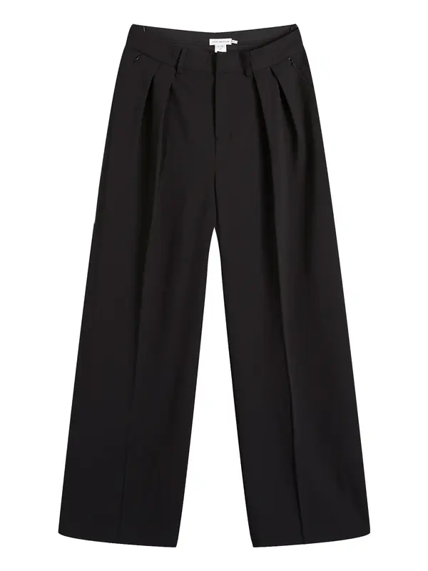 Good American Suiting Good 90s Pleated Trousers - Black
