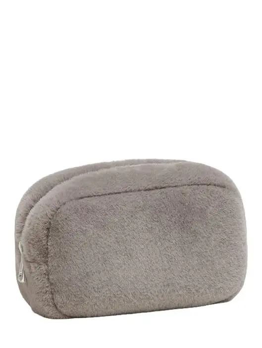 Apparis Noor Faux Fur Pouch - Granite