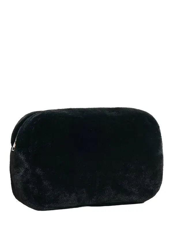 Apparis Jumbo Noor Faux Fur Pouch - Noir
