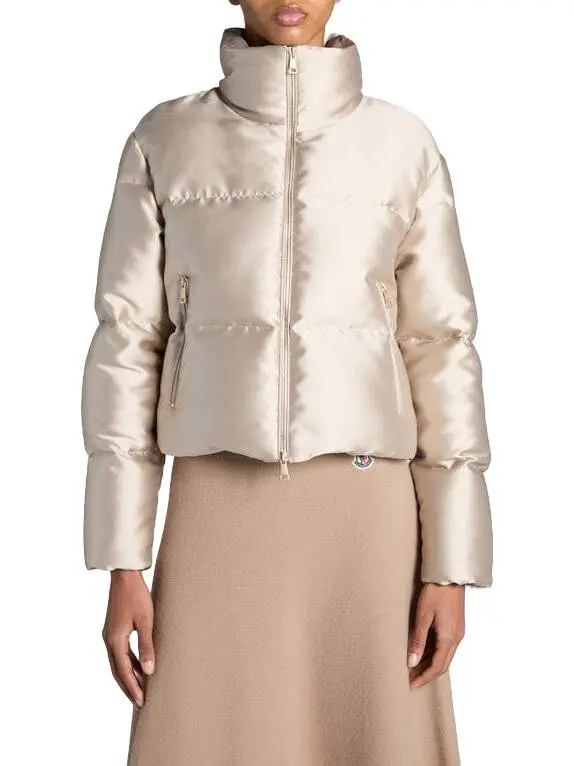 Moncler Bonnelles Down Puffer Jacket - Beige