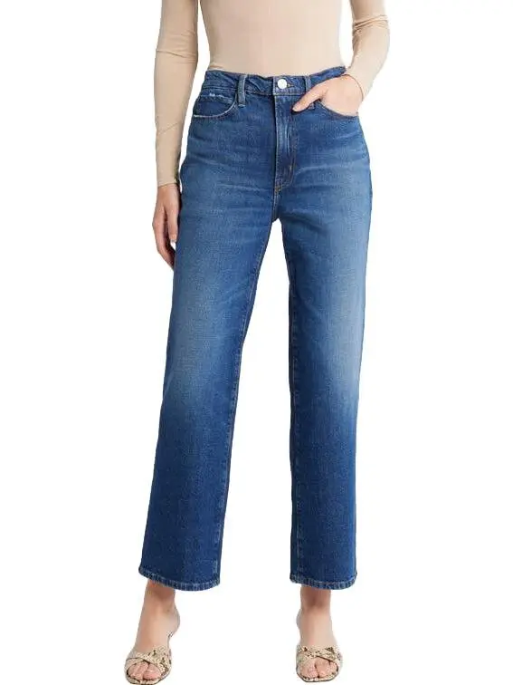FRAME Le Jane High Waist Ankle Straight Leg Jeans - Othello