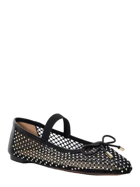 Dune London Happening Mary Jane Flat - Black