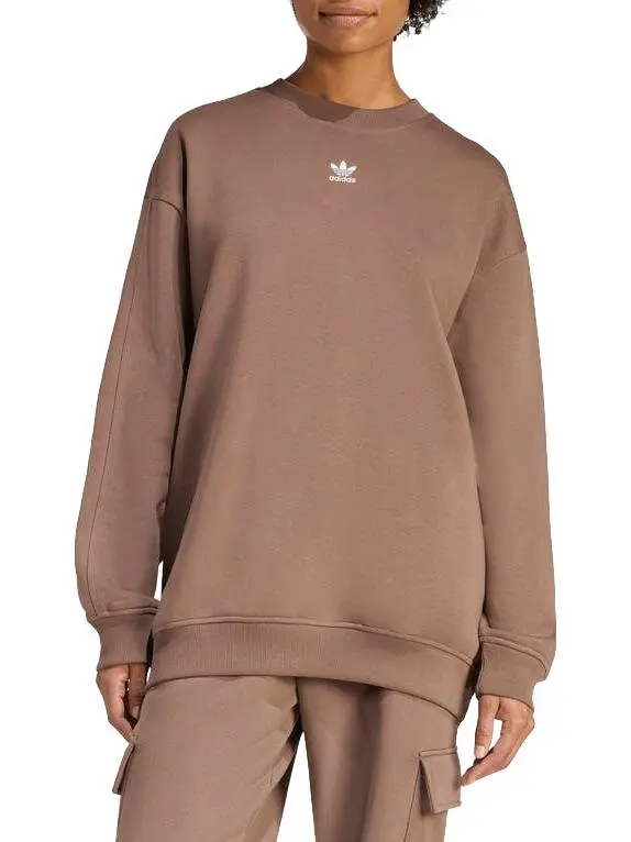 ADIDAS ORIGINALS Essentials Oversize Crewneck Sweatshirt - Earth Strata