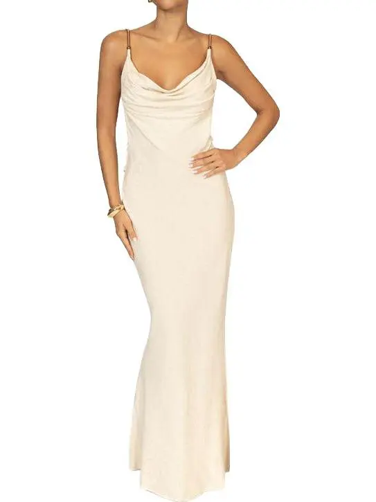 JLUXLABEL Getaway Sleeveless Maxi Dress - Beige
