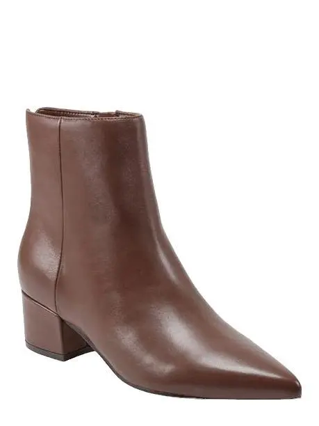 Marc Fisher Leonna Pointed Toe Bootie - Dark Brown