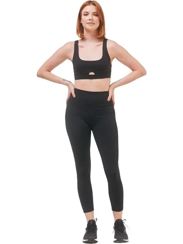 REBODY Hybrid Legging High Waist Crop Leggings 23 - Metropolis Black