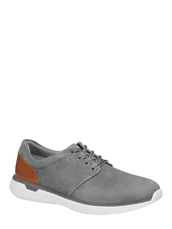 Johnston & Murphy Xc4® Prentiss Waterproof Plain Toe Derby - Gray Tumbled Nubuck