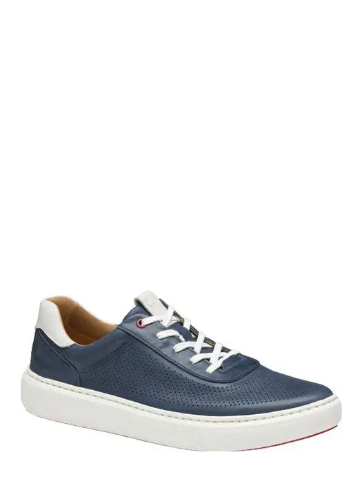 Johnston & Murphy Anders Perforated Sneakers - Dark Navy Full Grain