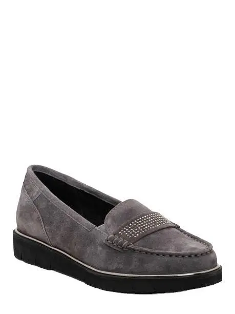 ARA Daffodil Moc Toe Loafer - Grey