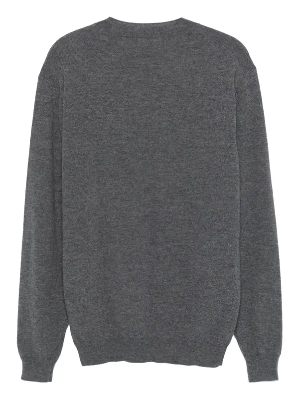 MORDECAI Intarsia-knit Logo Sweater - Grey