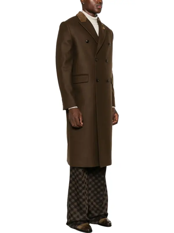 Amiri Double-breasted Coat - Brown